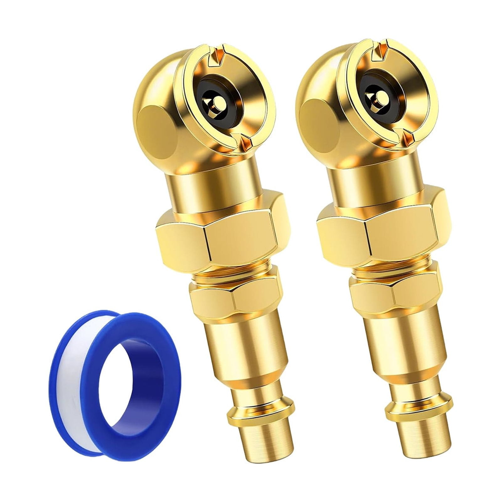 Brass 1/4NPT Quick Disconnect Air Coupler Nozzle Installation Secure ...