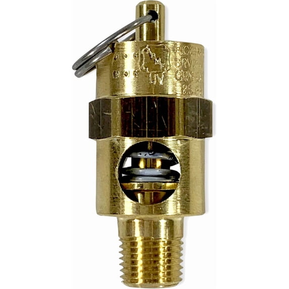 Brass 1/8 Inch NPT Industrial Safety Pressure Relief Valve with Soft ...