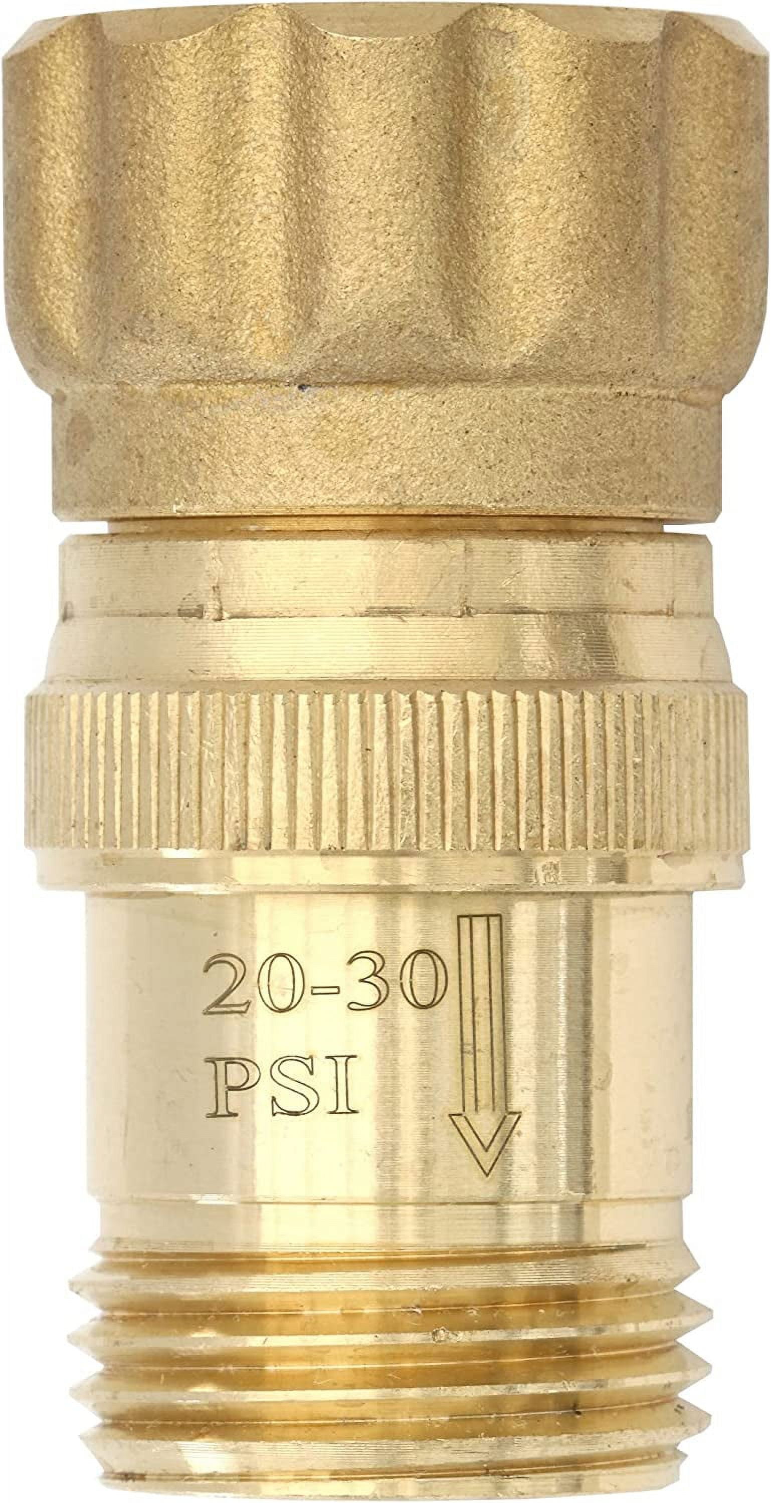 Brass 20-30 psi Water Pressure Reducer Regulator, 3/4 inch Hose Thread ...