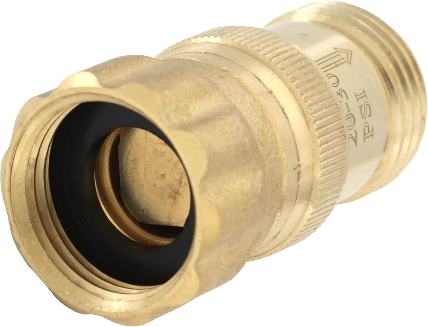 Brass 20-30 psi Water Pressure Reducer Regulator, 3/4 inch Hose Thread ...