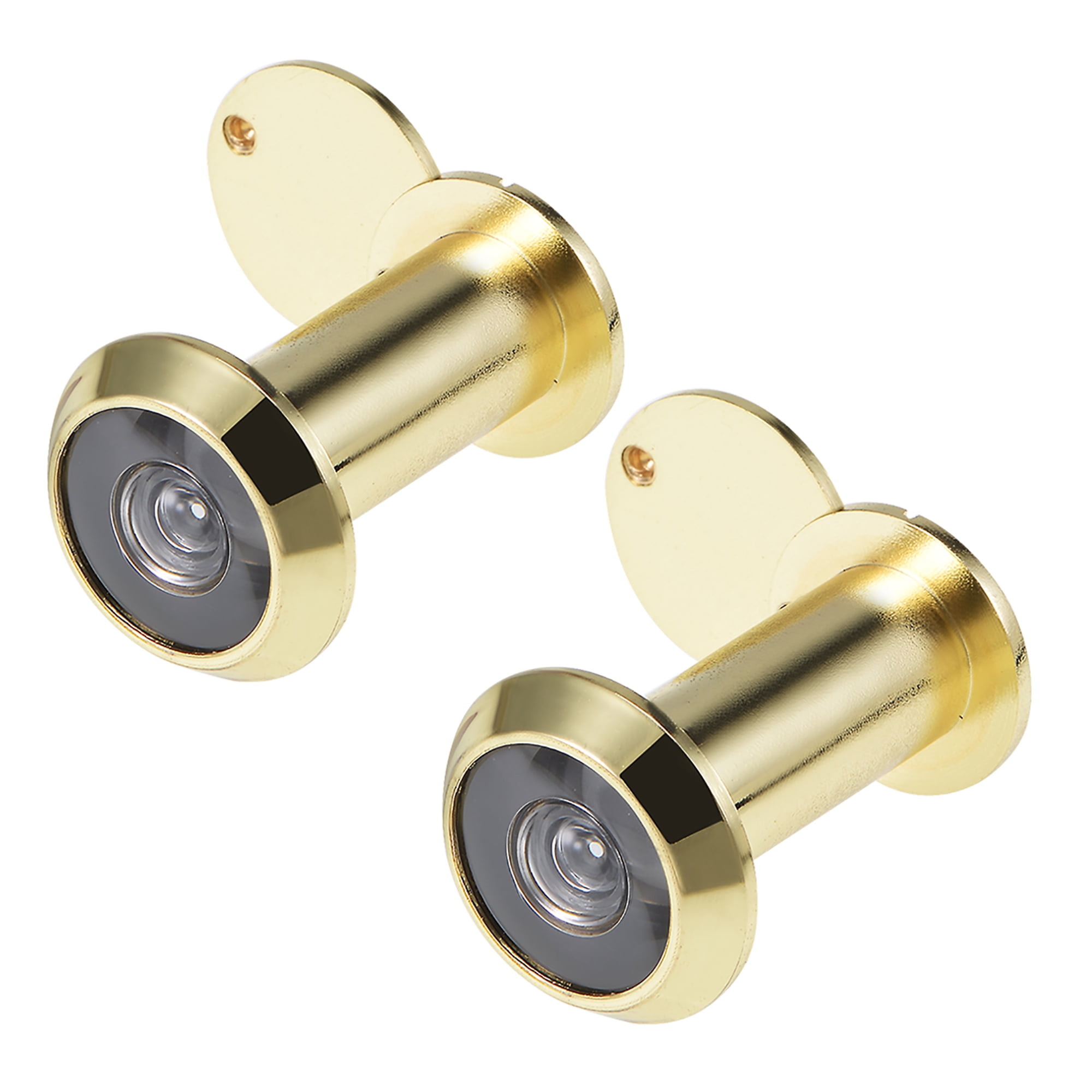 Brass 220-degree Door Viewer with Cover for 35mm-60mm Doors, Polished ...