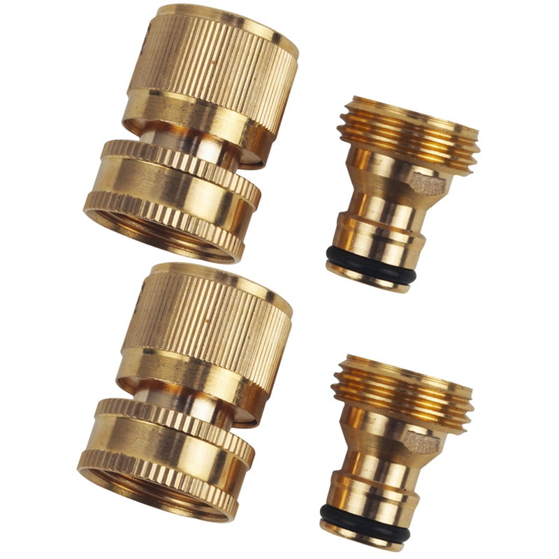 Brass 3/4Inch Threaded Quick Connector, Garden Water Connector, Car ...