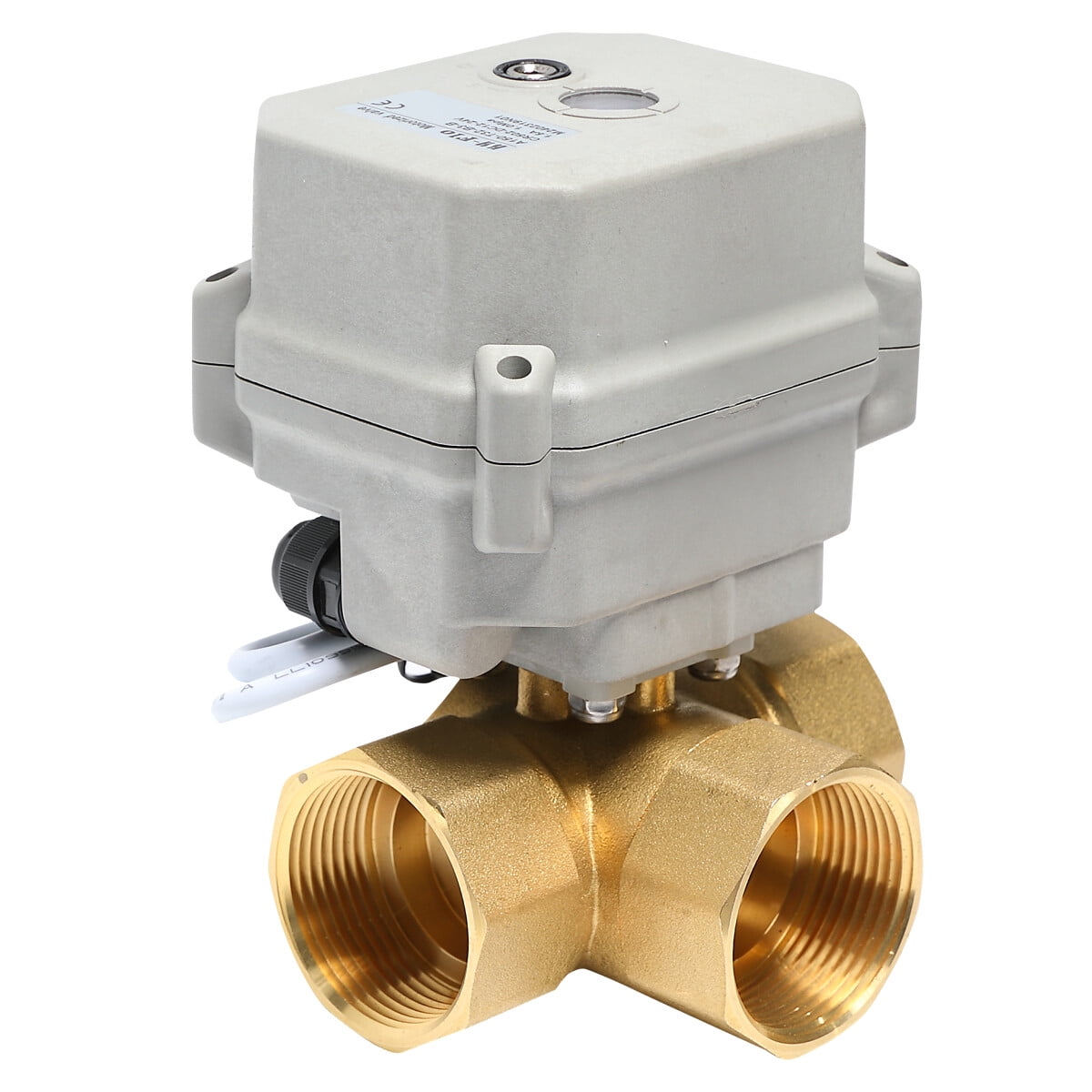 Brass 3 Way 3/4" L Port 12V/24VDC Auto Return Motorized Electrical Ball VALVES - Walmart.com