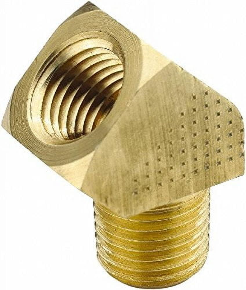 Brass 45 Degree Extruded Elbow Pipe Fitting, 1/2" Female Thread x 1/2 ...