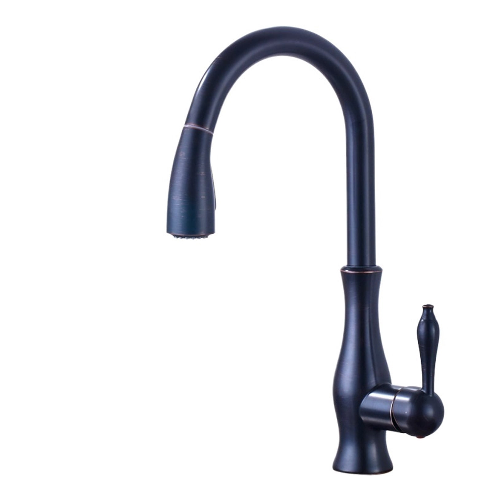 Brass 5 Color Swivel High Arch Kitchen Sink Pull Out Sprayer Hot and ...