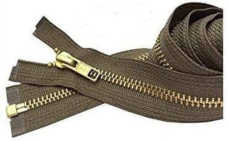 Brass #5 YKK Medium Weight Jacket Separating Zipper - Choose Your ...