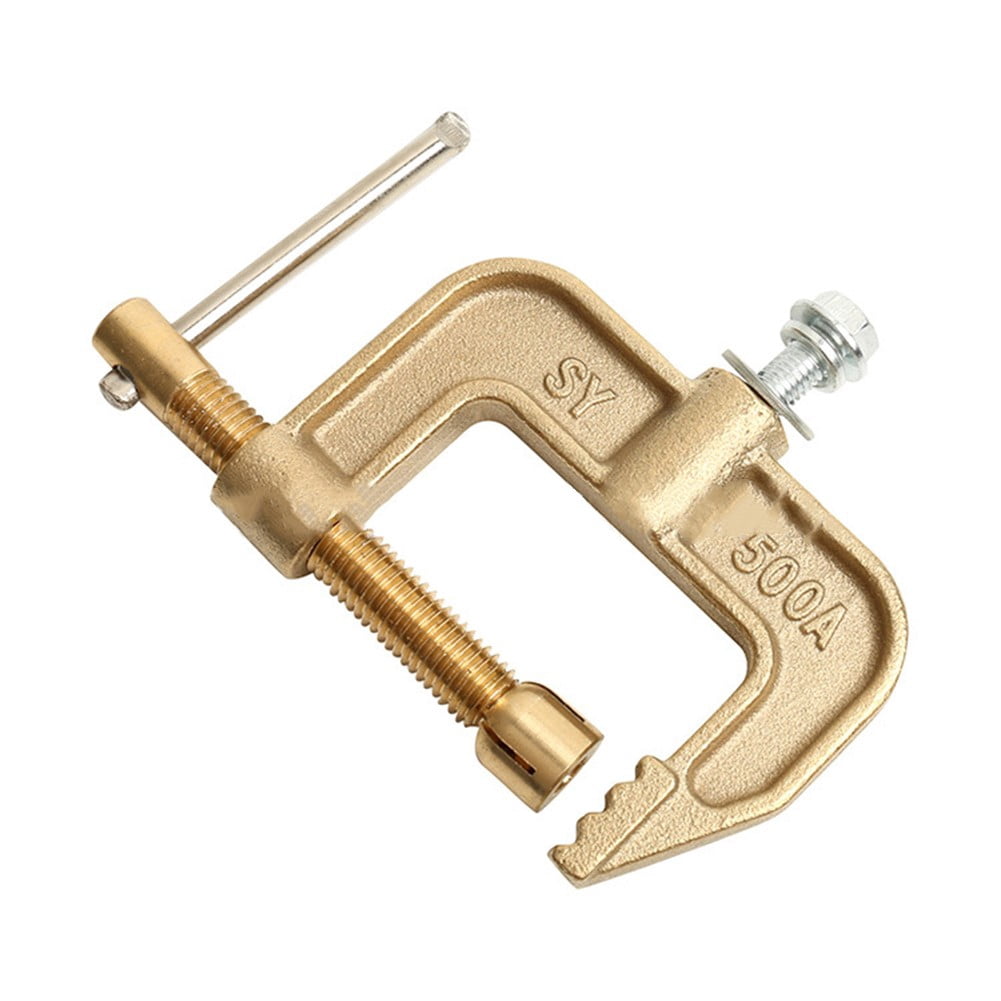 Brass 500A High Power Ground Earth Clamp Portable Electric Welder G ...