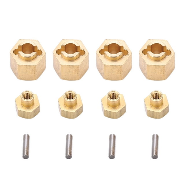 Brass 7MM Wheel Hex Extended Adapter for Axial SCX24 RC Car - Walmart.com