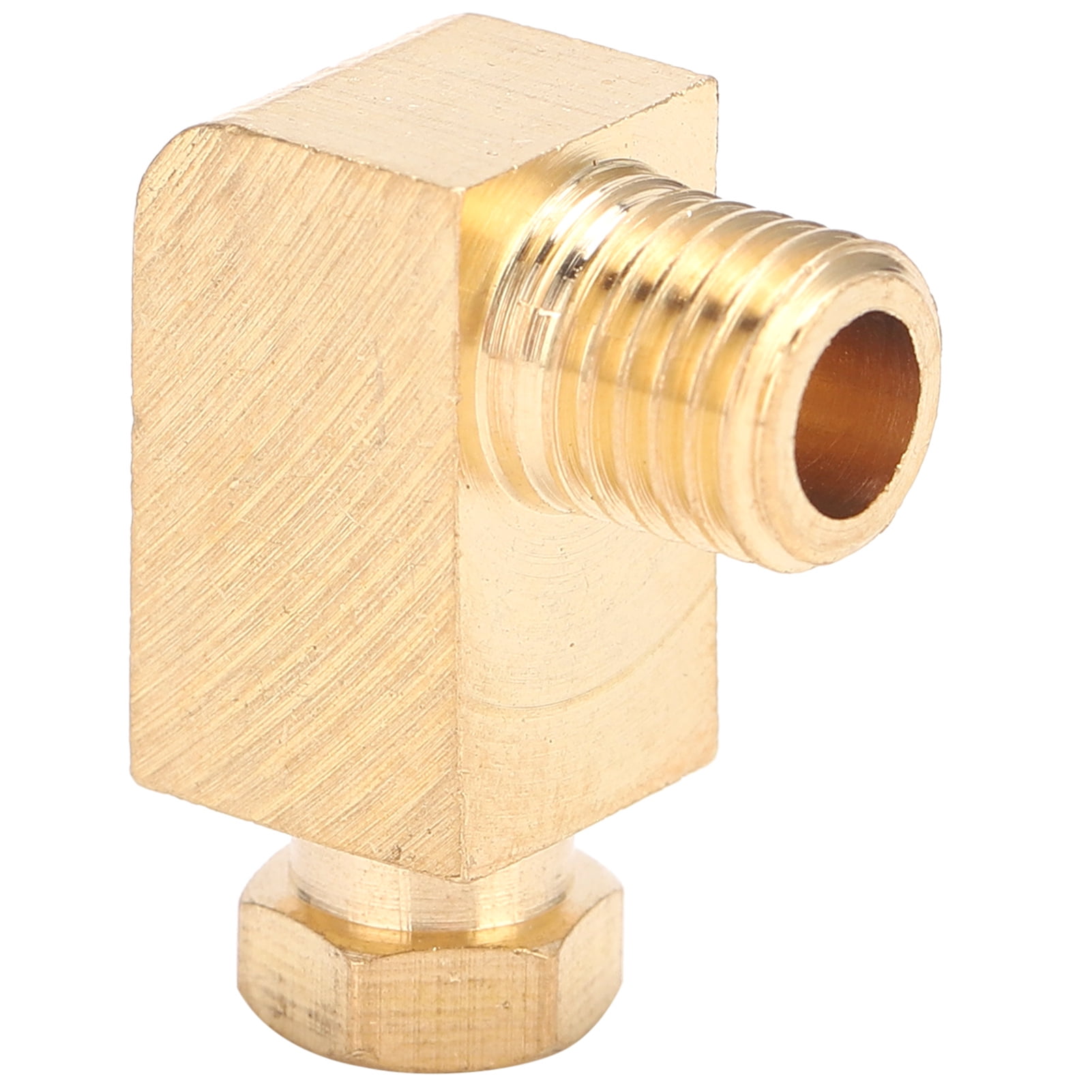 Brass 90 Degree Elbow Compression Tube Pipe Fitting Connector Adapter for Oil Lubriion System ...