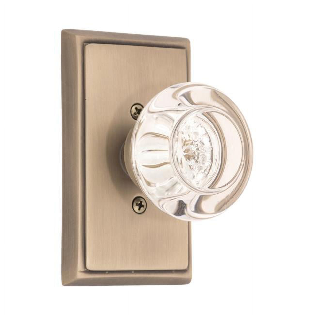 Brass Accents D07-K537D-EMP-609 Quaker Backplate & Empire Knob Double ...