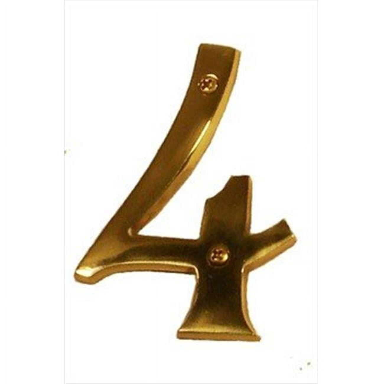 Brass Accents I07-N5340-613VB 4 in. Traditional Raised Solid Brass of ...