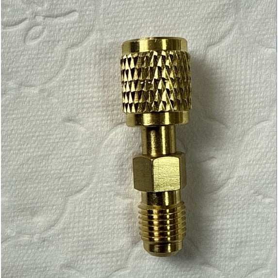 Brass Adapter - Female to Male Reverse-Thread Gas Connector for ...