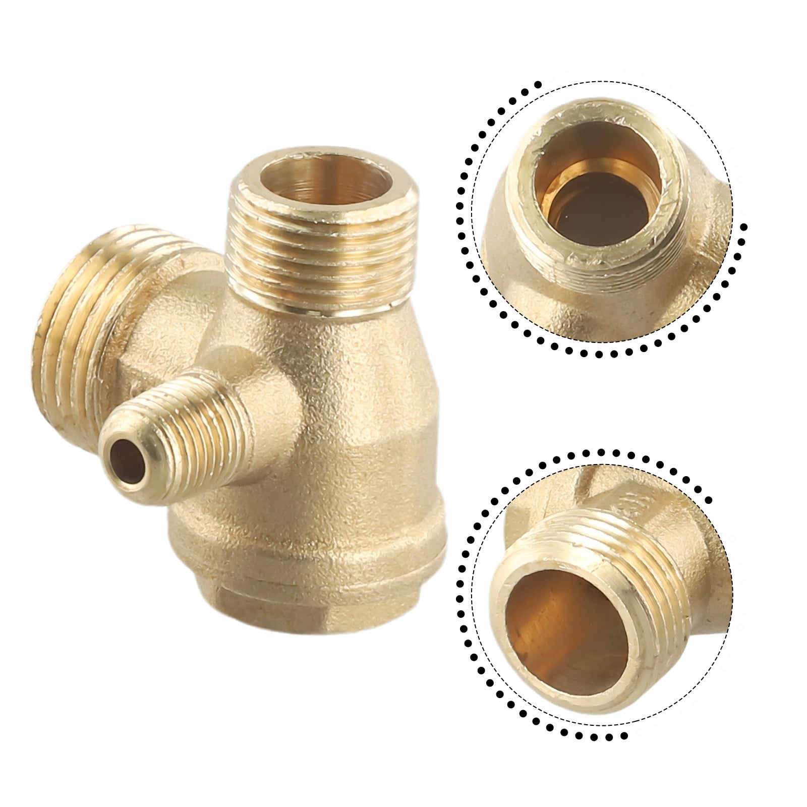 Brass Air Compressor Check Valve Male Threaded Cut-Off Valve Pump ...