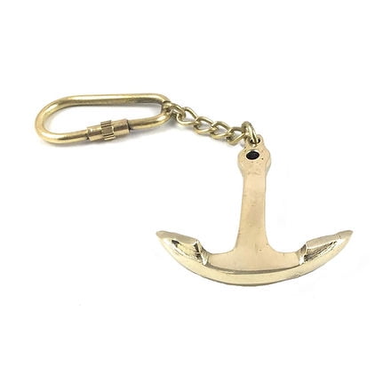 Brass Anchor Keychain - Walmart.com