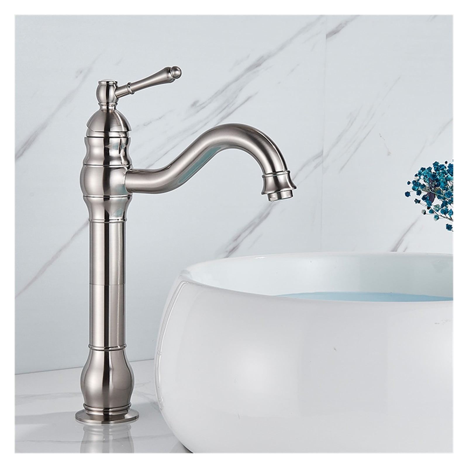 Brass Antique Brass Taps Bathroom Faucet Basin Faucet Cold Water Column ...