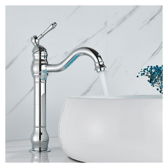 Brass Antique Brass Taps Bathroom Faucet Basin Faucet Cold Water Column ...