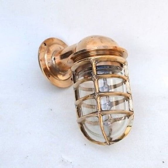 Brass Antique Passageway Bulkhead Wall Light 90 Degree - Walmart.com