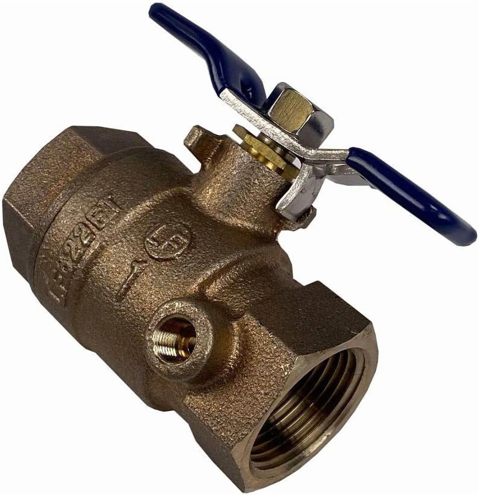 Brass Backflow Ball Valve with Test Port 1 in. FPT | BBVB-100T ...