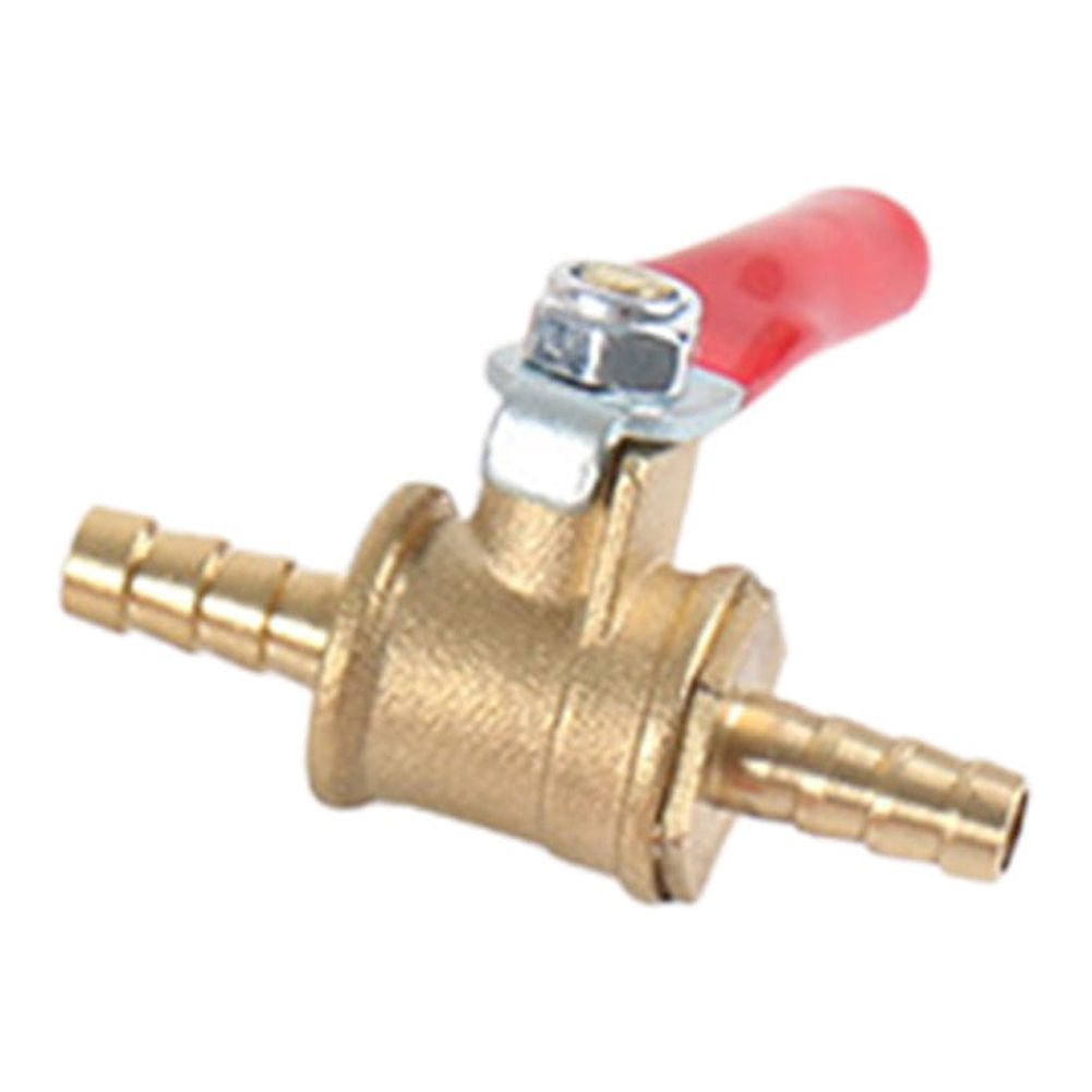 Brass Ball Valve 6mm 8mm 10mm 12mm Hose Barb Water/Air Gas Line Shut ...