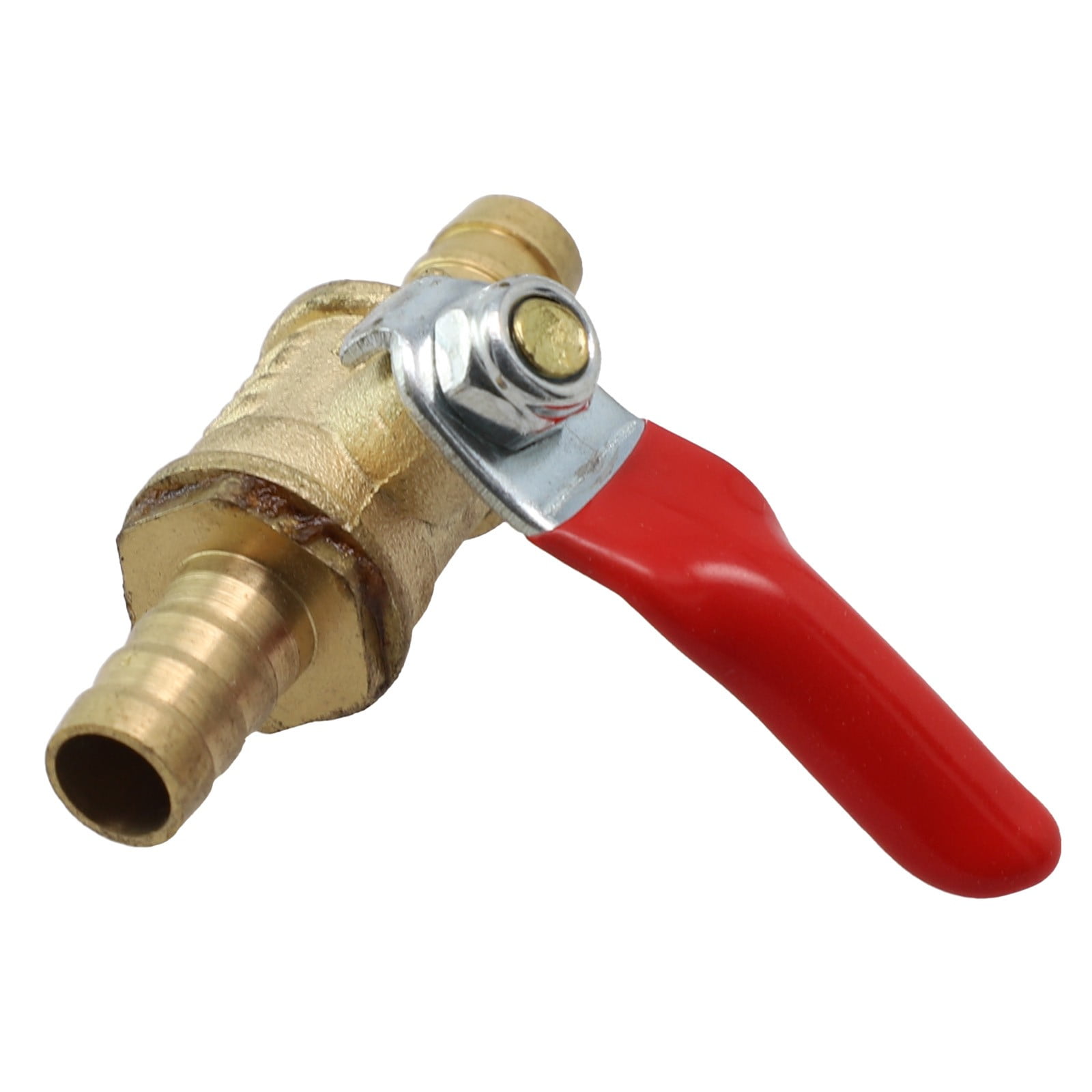 Brass Ball Valve 6mm 8mm 10mm 12mm Hose Barb Water/Air Gas Line Shut ...