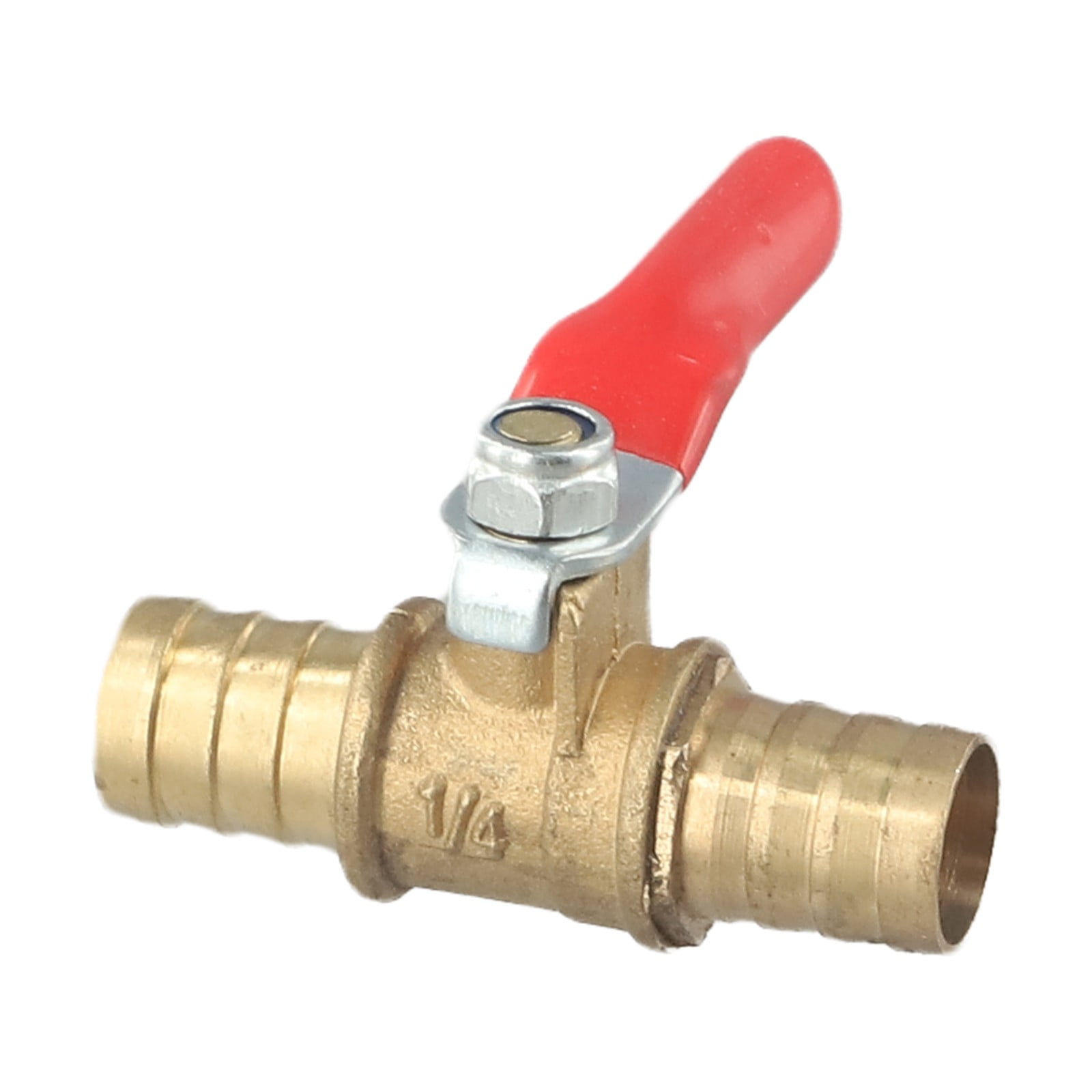 Brass Ball Valve 6mm 8mm 10mm 12mm Hose Barb Water/Air Gas Line Shut ...
