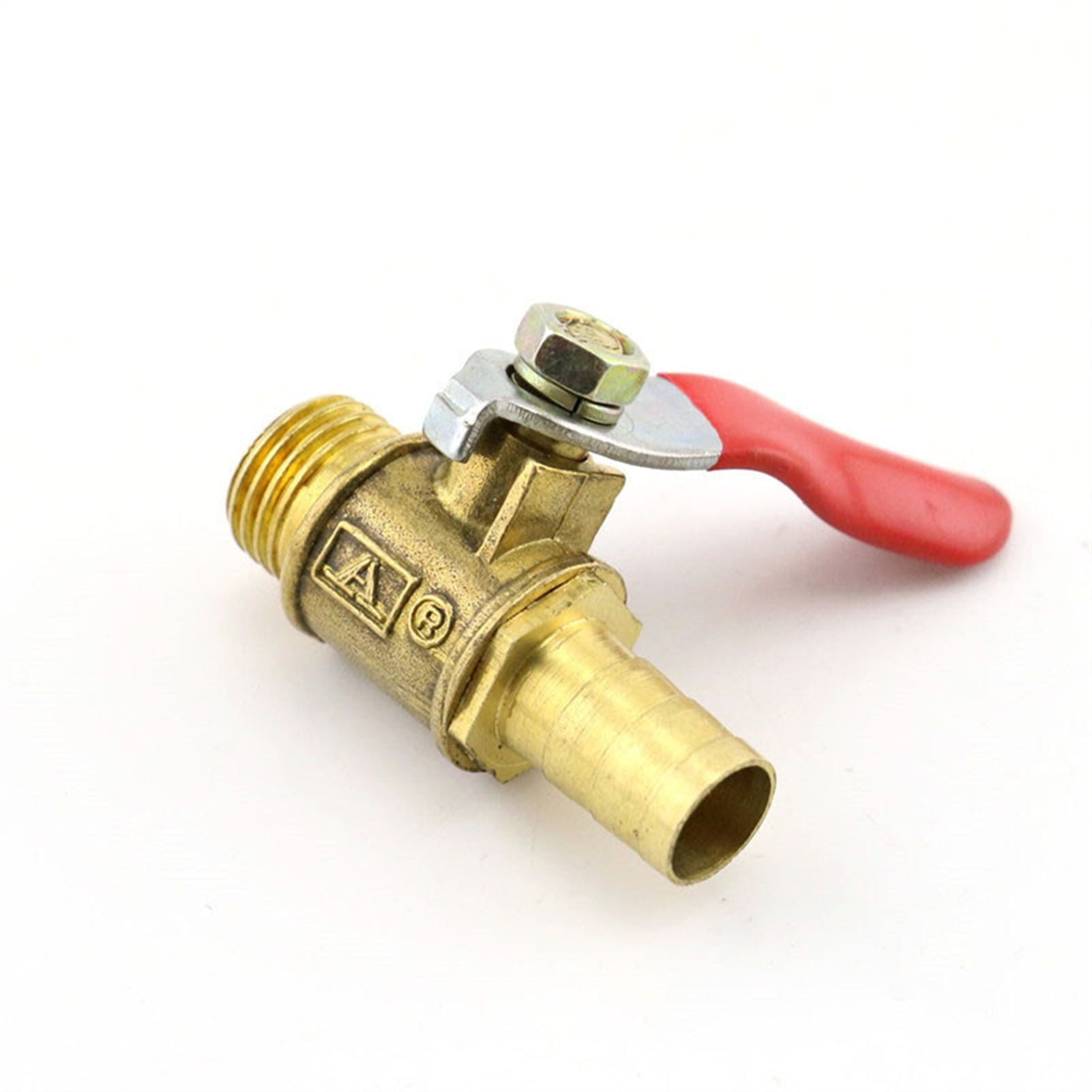 Brass Ball Valve,Barbed 4-12 Hose Barb 1/8'' 1/2'' 1/4'' Male Thread ...