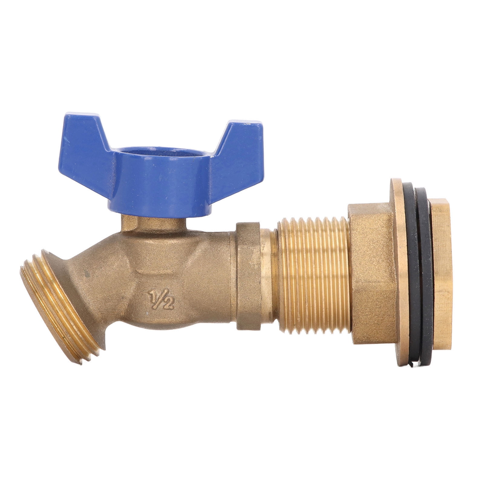 Brass Ball Valve Quarter Turn Water Tank Spigot Rain Barrel Valve with ...