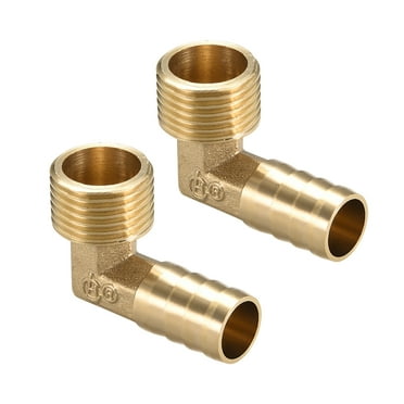 Uxcell Hose Barb Fitting 19.7mm Barbed G1/2 Male Thread, 2 Pack Pipe Connector, Grey - Walmart.com