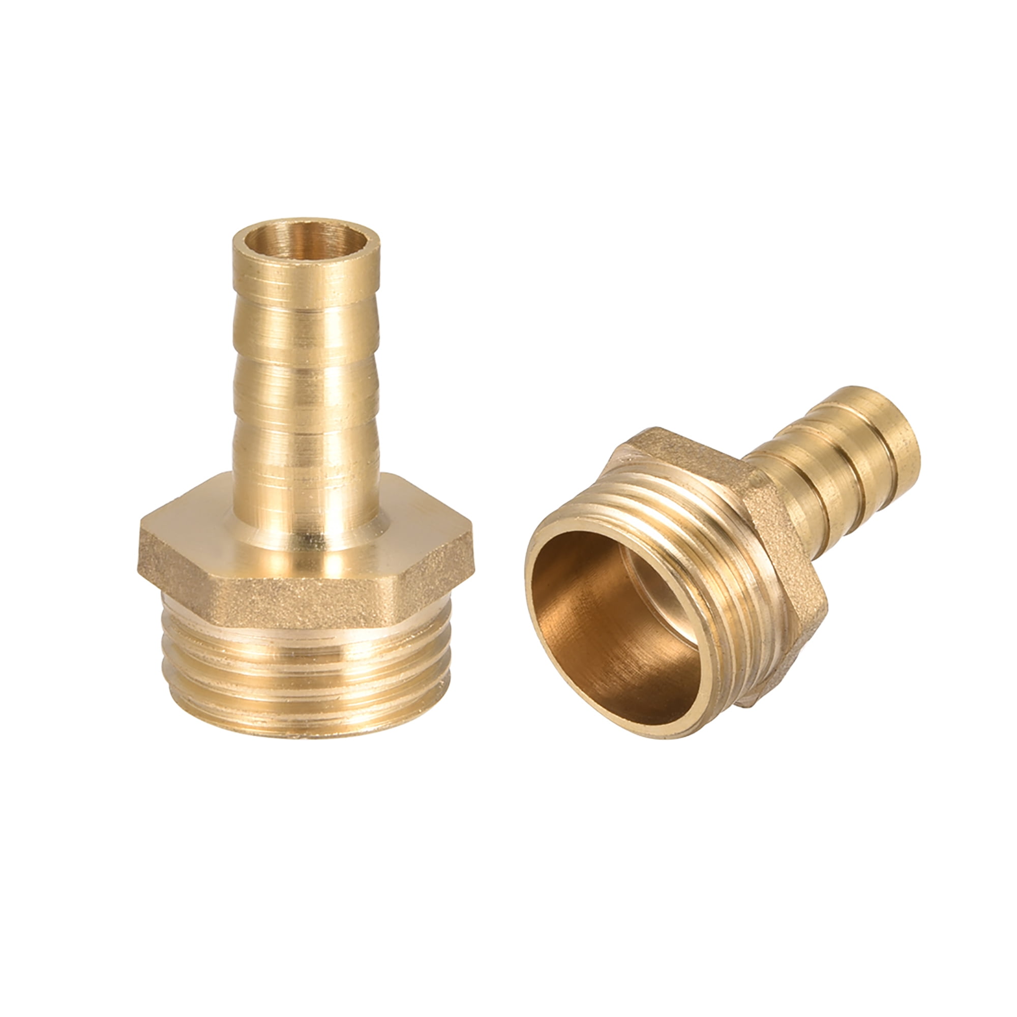 Brass Barb Hose Fitting Connector Adapter 10mm Barbed x1/2"G Male Pipe ...
