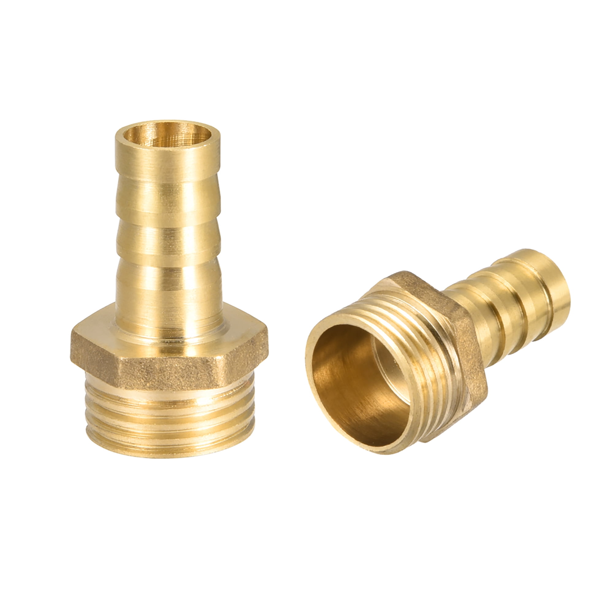 Brass Barb Hose Fitting Connector Adapter 12mm Barbed x1/2"G Male Pipe ...