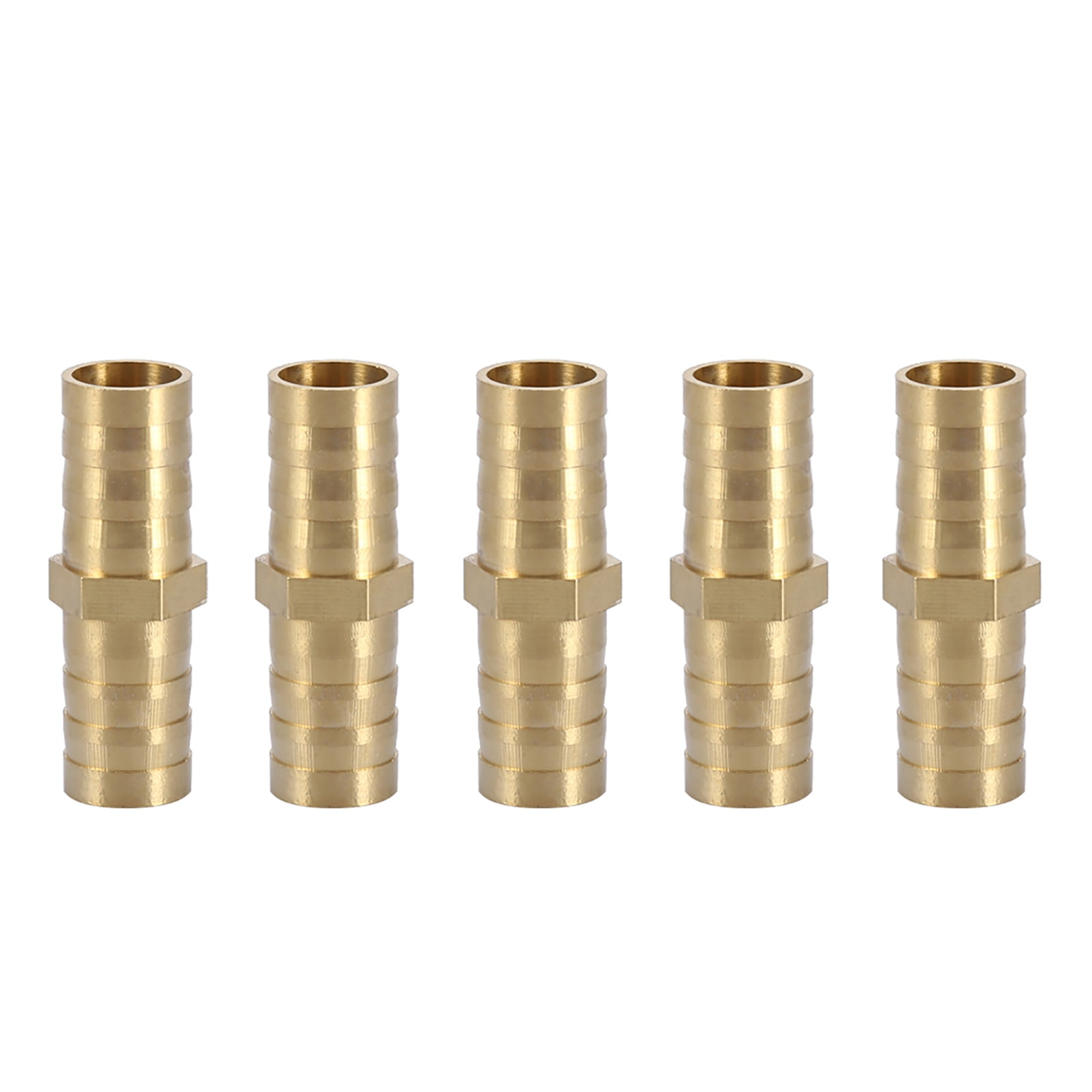 Brass Barbed Straight 2 Way Pipe Connector Tube Joiner Fitting 6 8 10