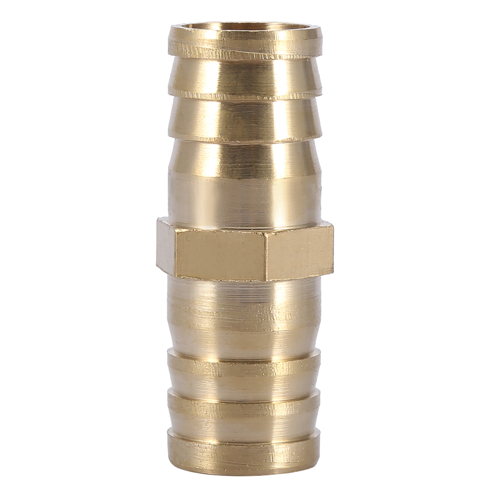 Brass Barbed Straight 2-Way Pipe Connector Tube Joiner Fitting 6/8/10 ...
