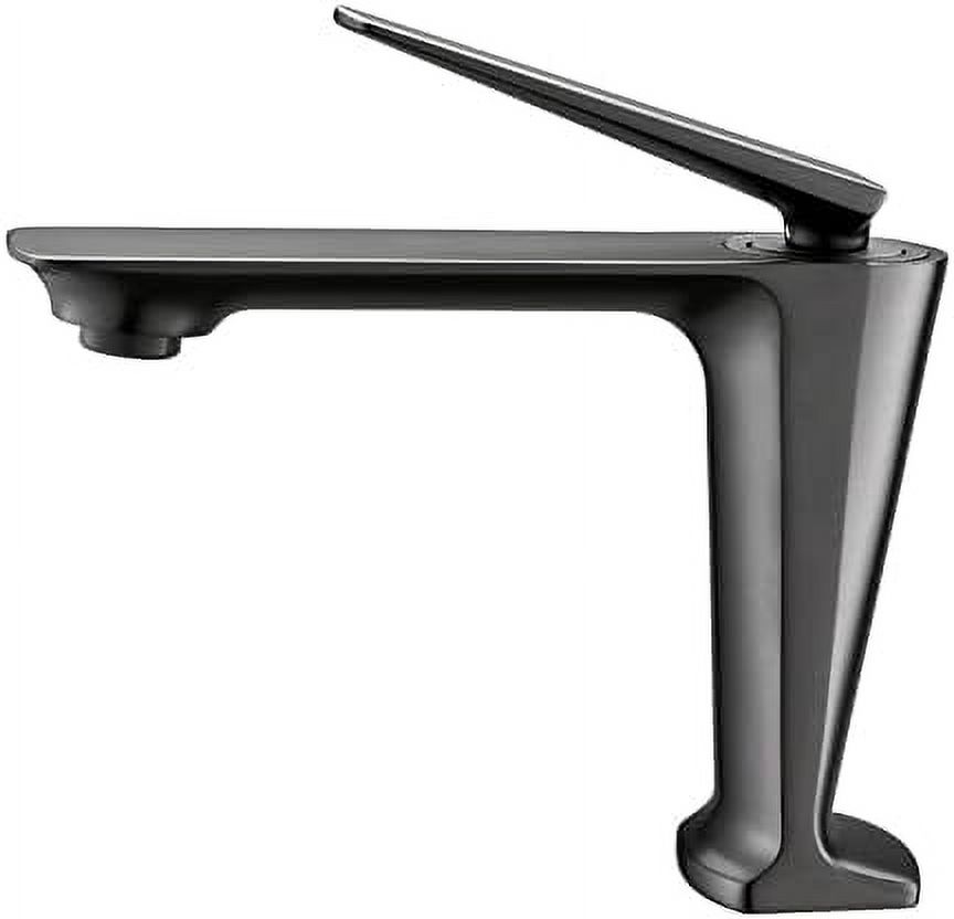 Brass Bathroom Basin Faucet Single Hole Single Handle Water Mixer Matt ...