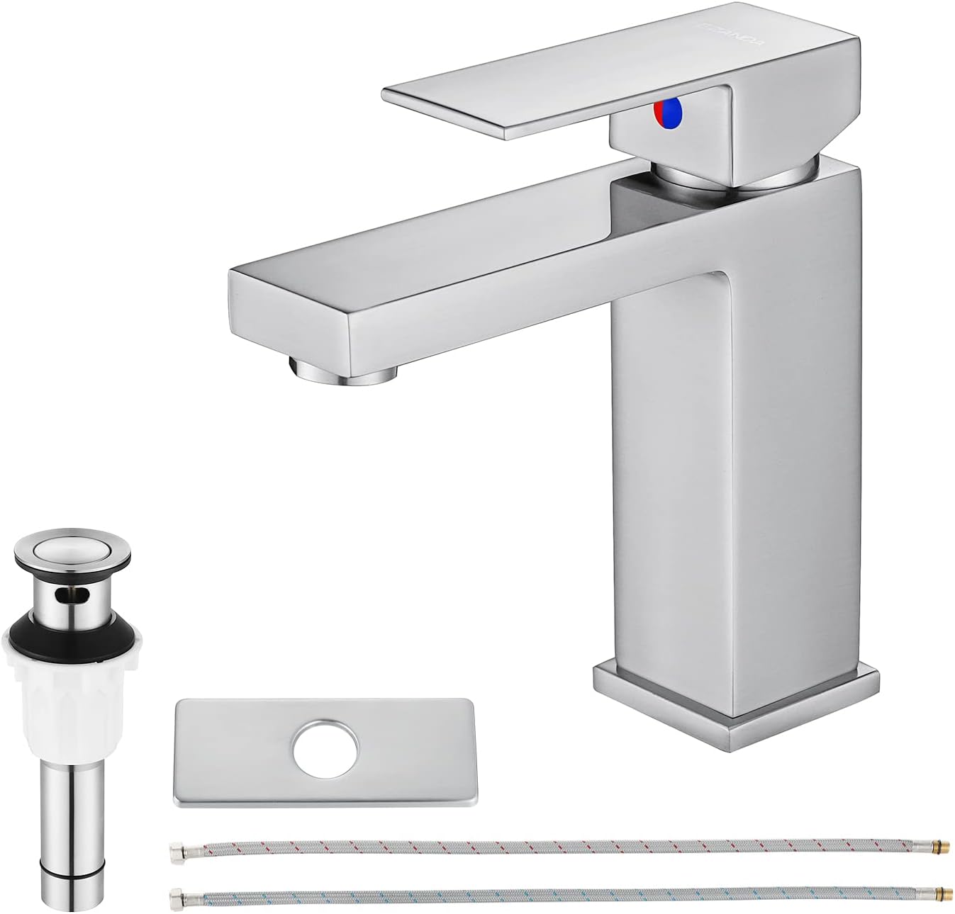 Brass Bathroom Sink Faucet Single Handle Lavatory Vanity Mixer Tap 1 ...