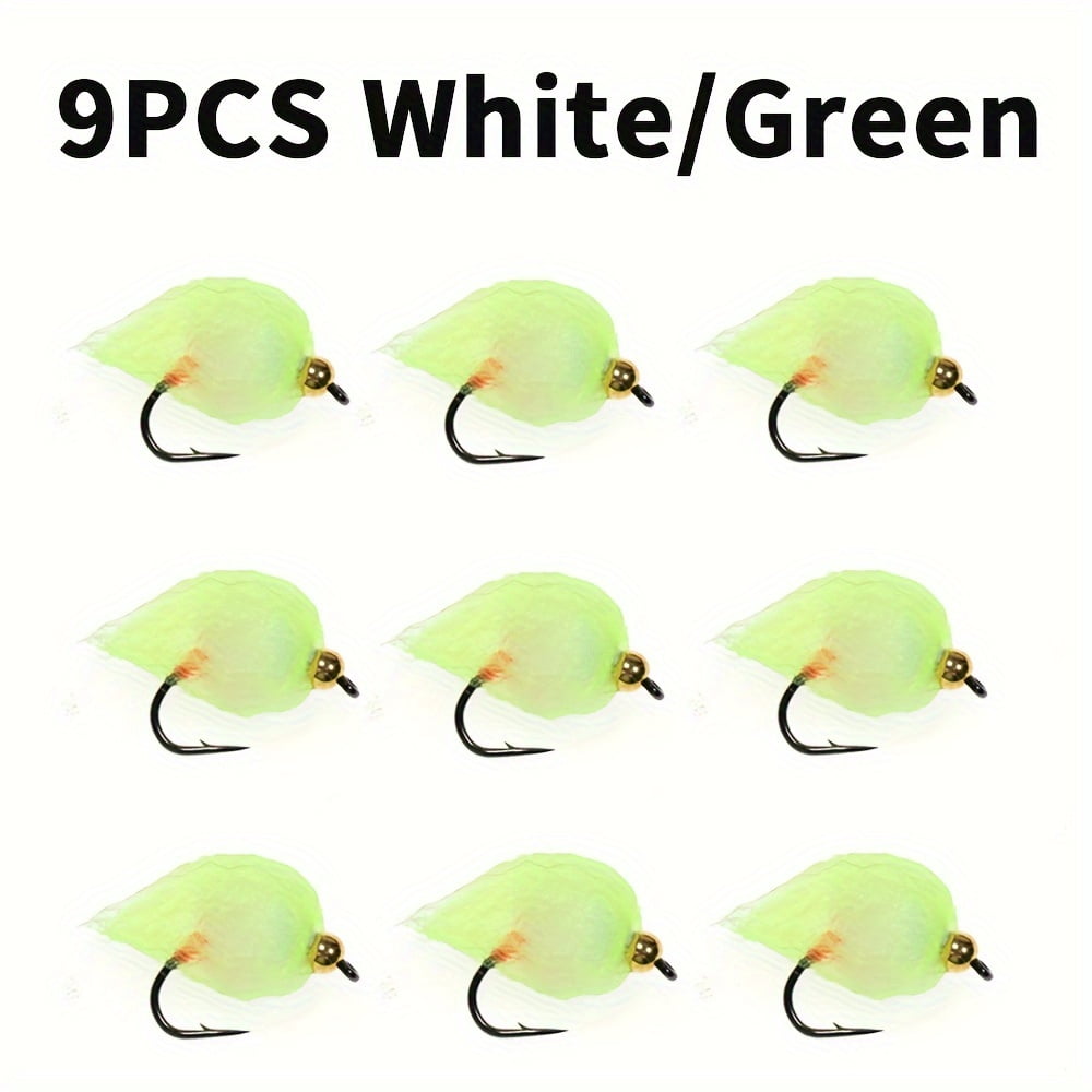 Brass Bead Head Glo Bug Flies Designed for Salmon Fishing, Effective ...