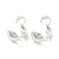 Brass Bead Tips Calotte Ends Clamshell Knot Cover Silver 10.5x5.5mm ...