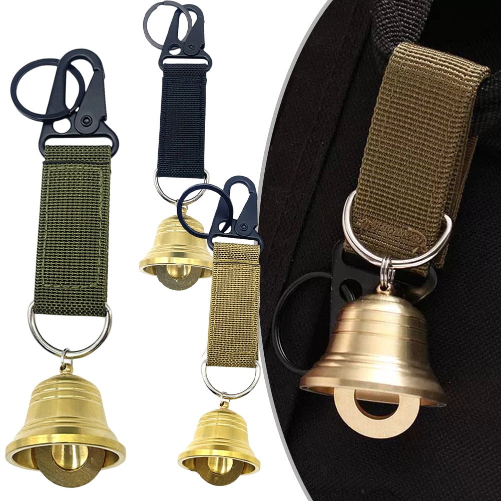 Brass Bear Bell With Carabiner Buckle Camping Protection For Hiking ...