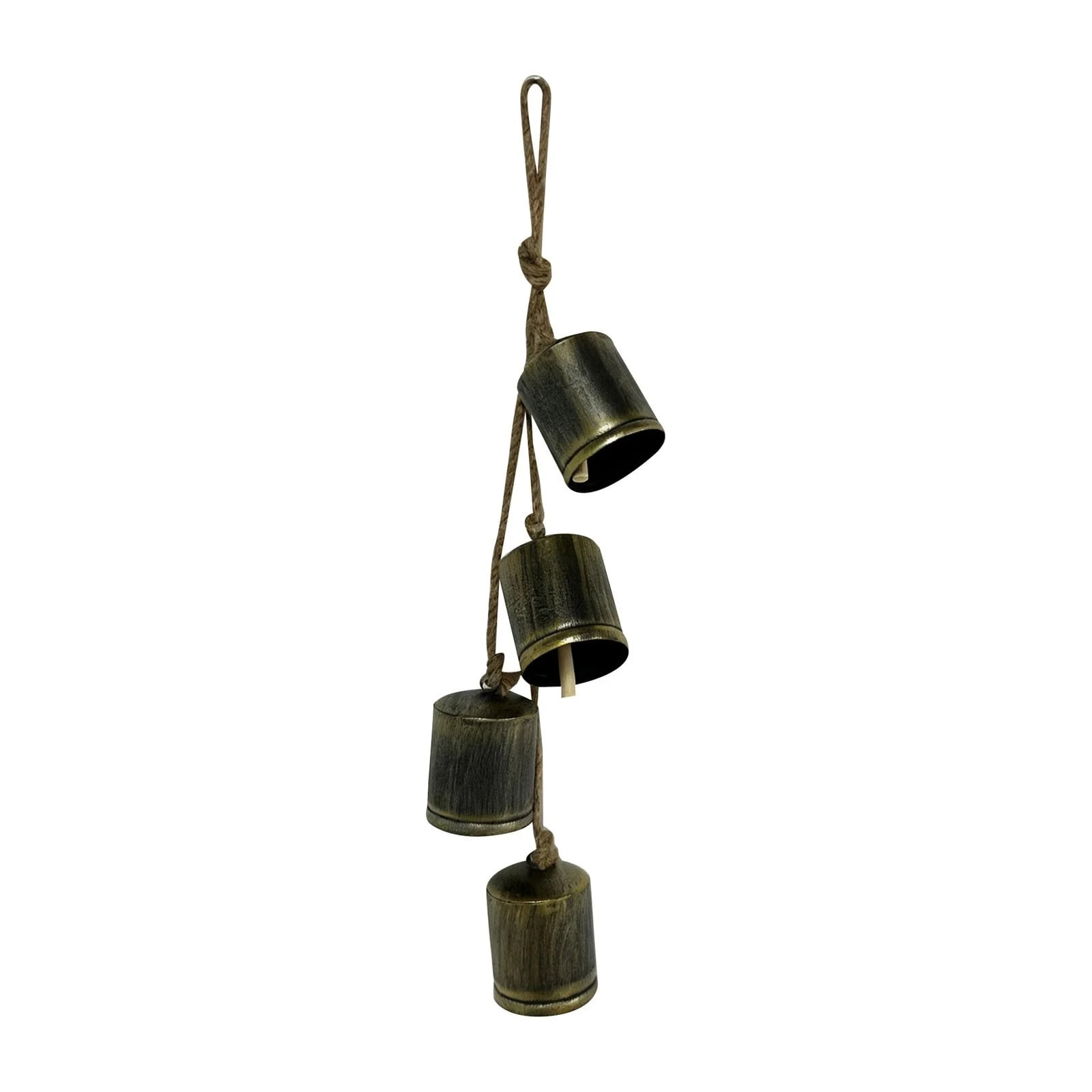 Brass Bells Hanging Tibetan Cow Bells Handmade with 4 Bells and Jute ...