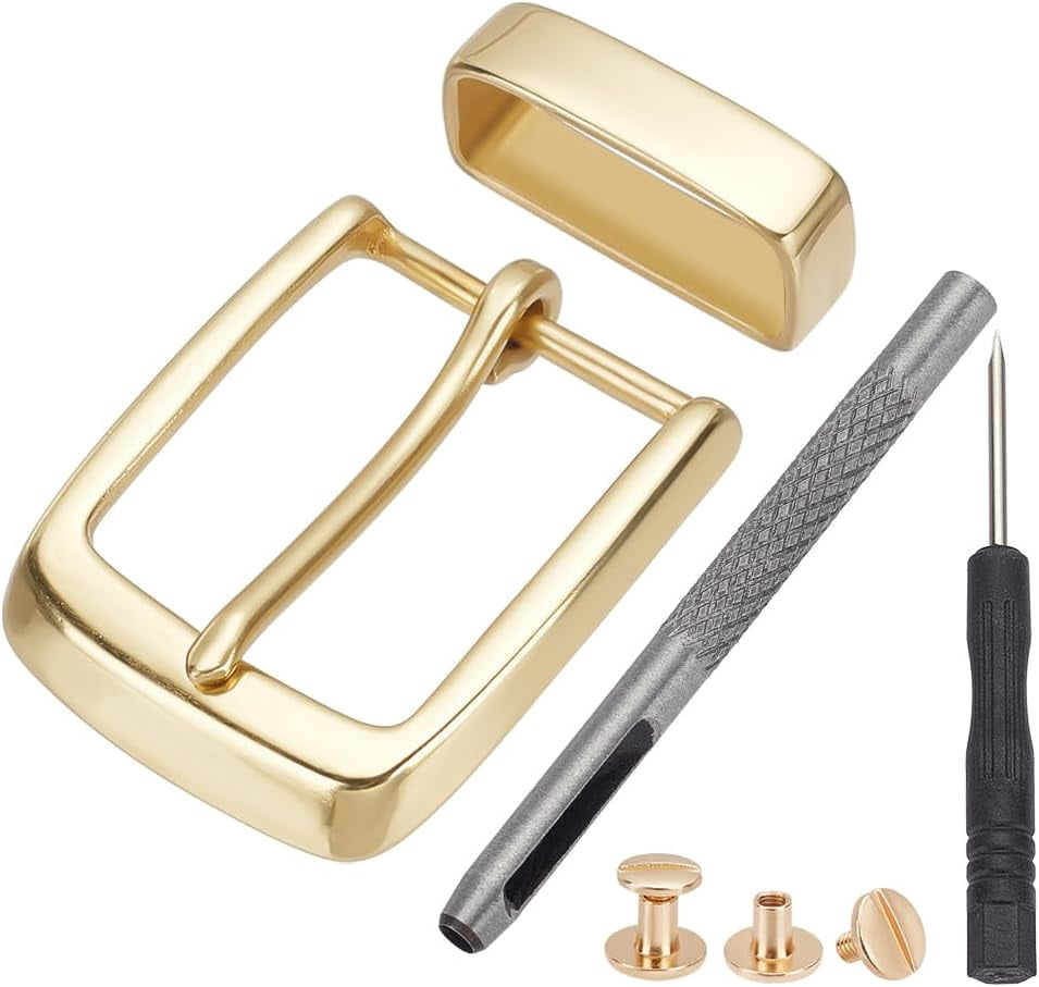 Brass Belt Buckle sets include Brass Roller Buckles and Loop Keepers ...