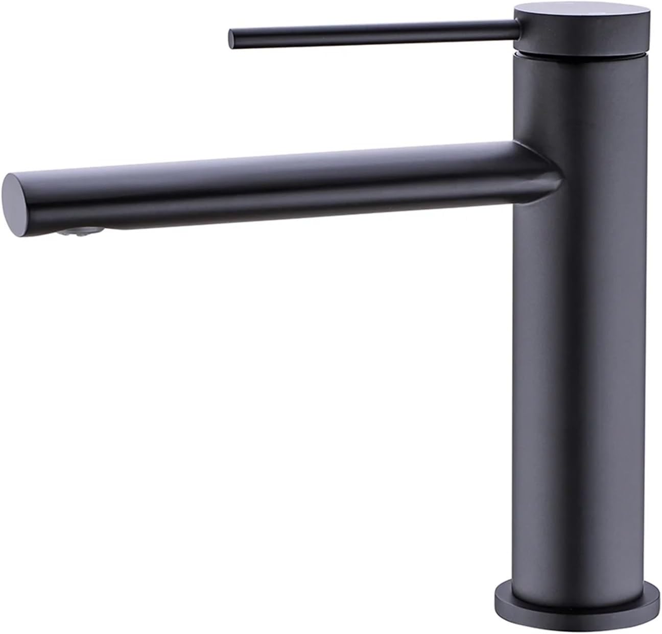 Brass Black Deck Mounted Single Hole Single Handle Cold Bathroom Mixer ...