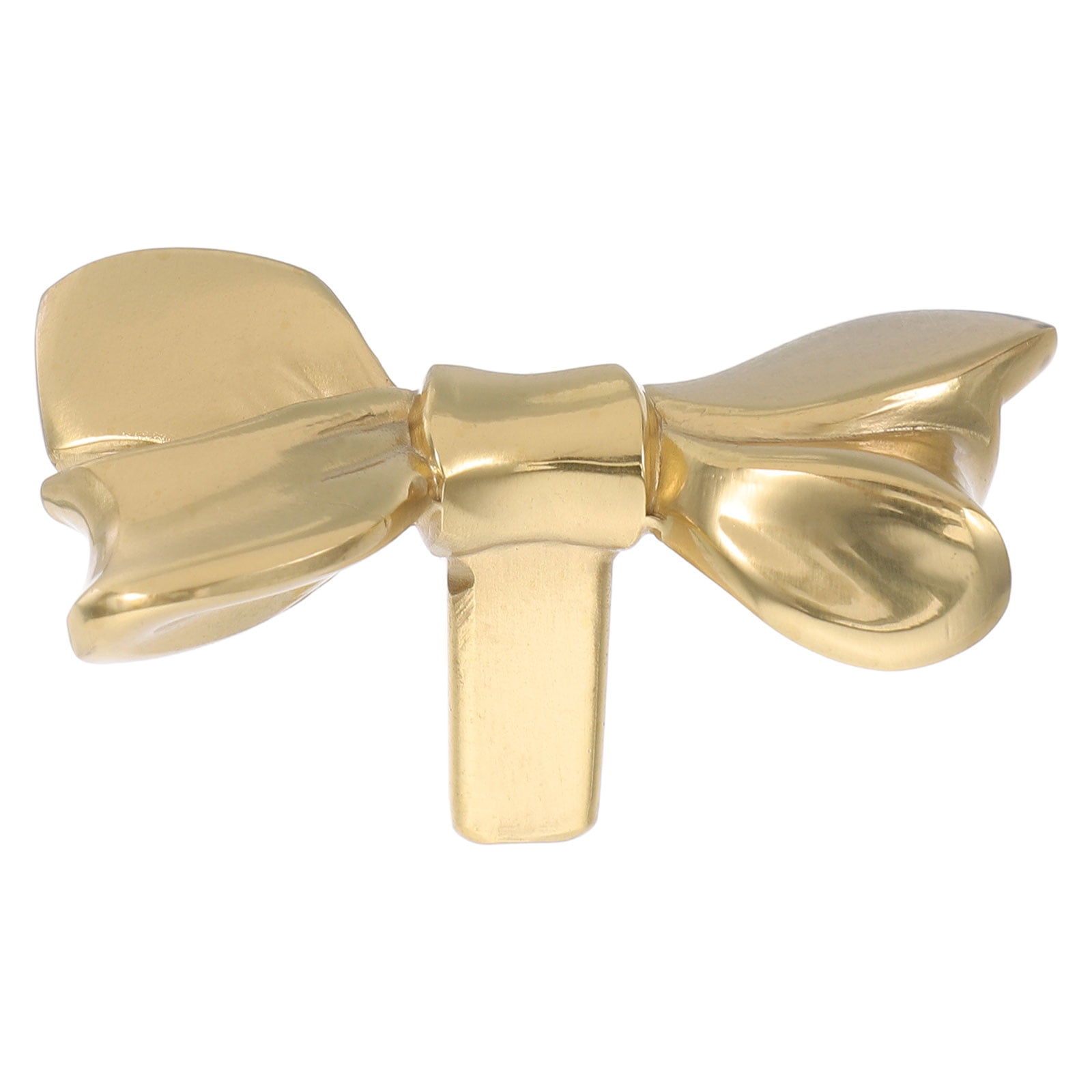Brass Bow Knobs Gold Cabinet Handle Drawer Pulls Decorative for Dresser ...
