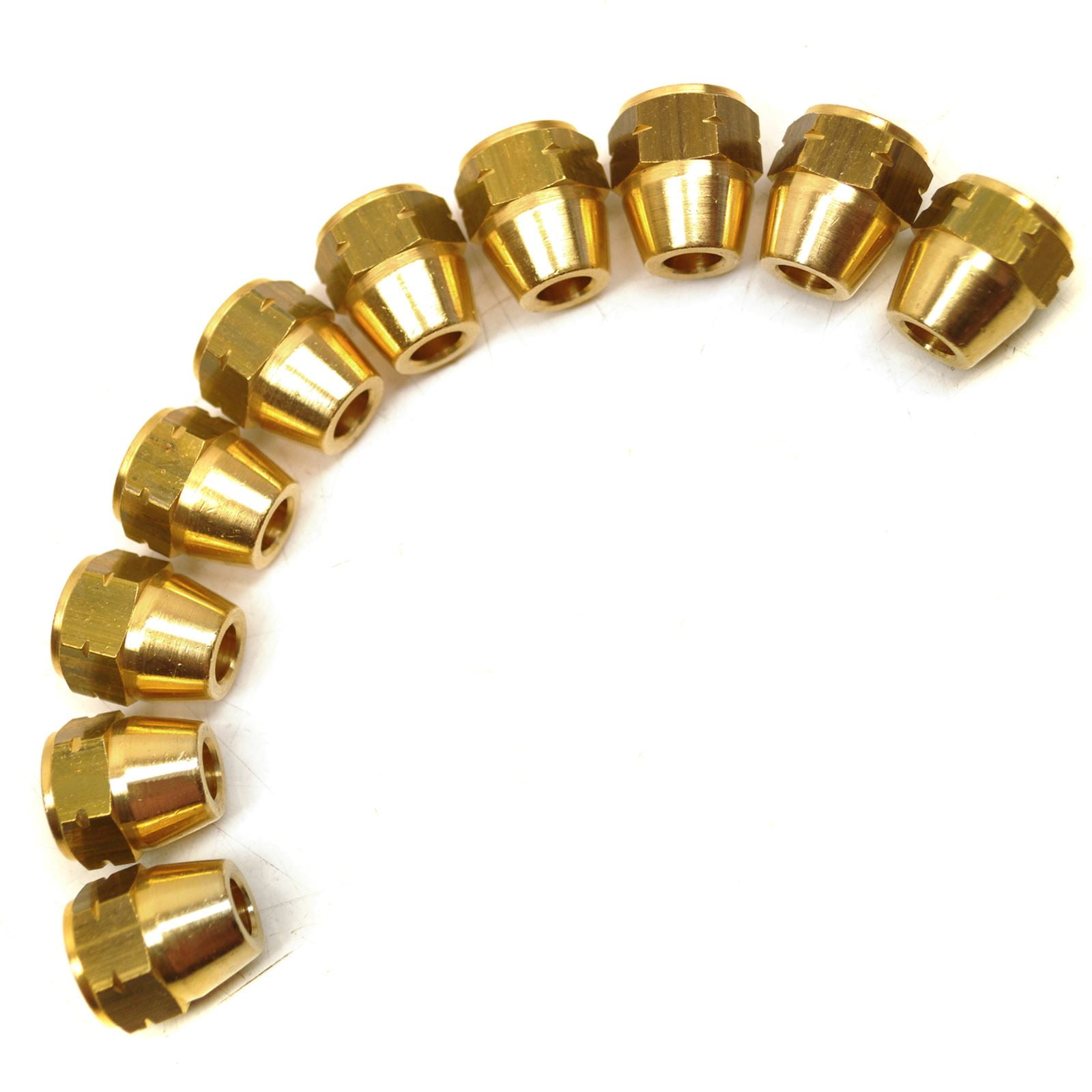 Brass Brake Pipe Fittings M12 x 1mm Female 10 PACK for 1/4" Pipe FL23 ...