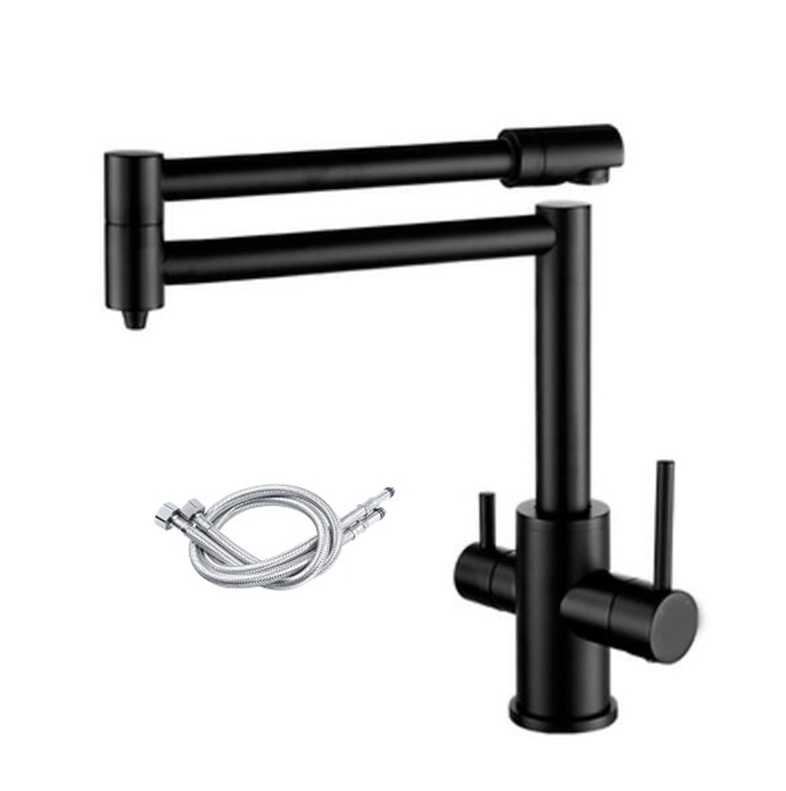 Brass Brushed Kitchen Folding Faucet With Pure Water Cold Hot Kitchen ...