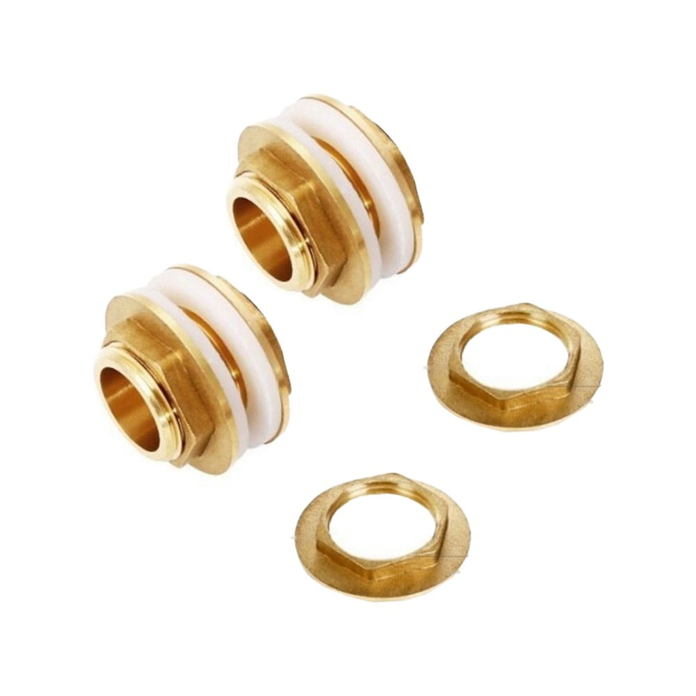 Brass Bulkhead Fitting with Silicone Seal for Water Tank Water Tower ...