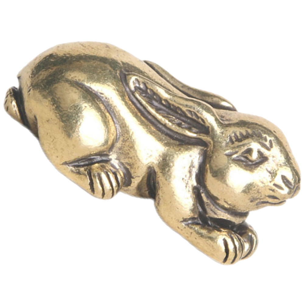 Brass Bunny Desktop Indoor Animal Table Decor Asethic Room Decorations ...