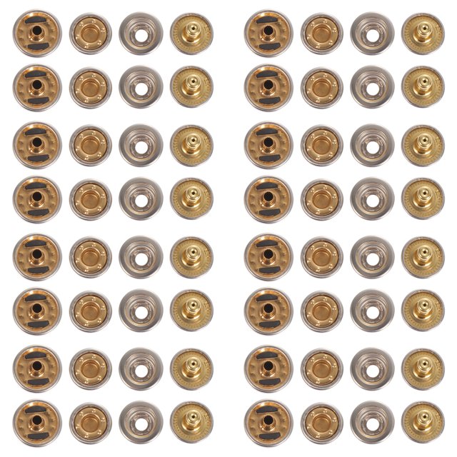 Brass Buttons 30 Pcs Garments Snap Fastener Waist Extender Small ...