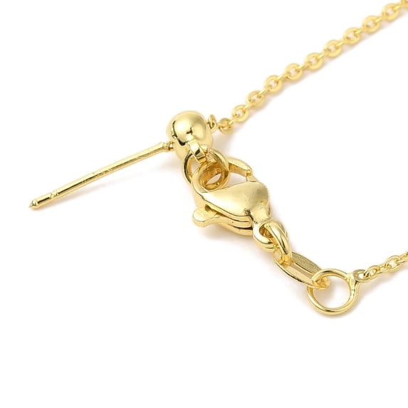 Brass Cable Chain Adjustable Slider Necklaces Real 18K Gold Plated 18. ...