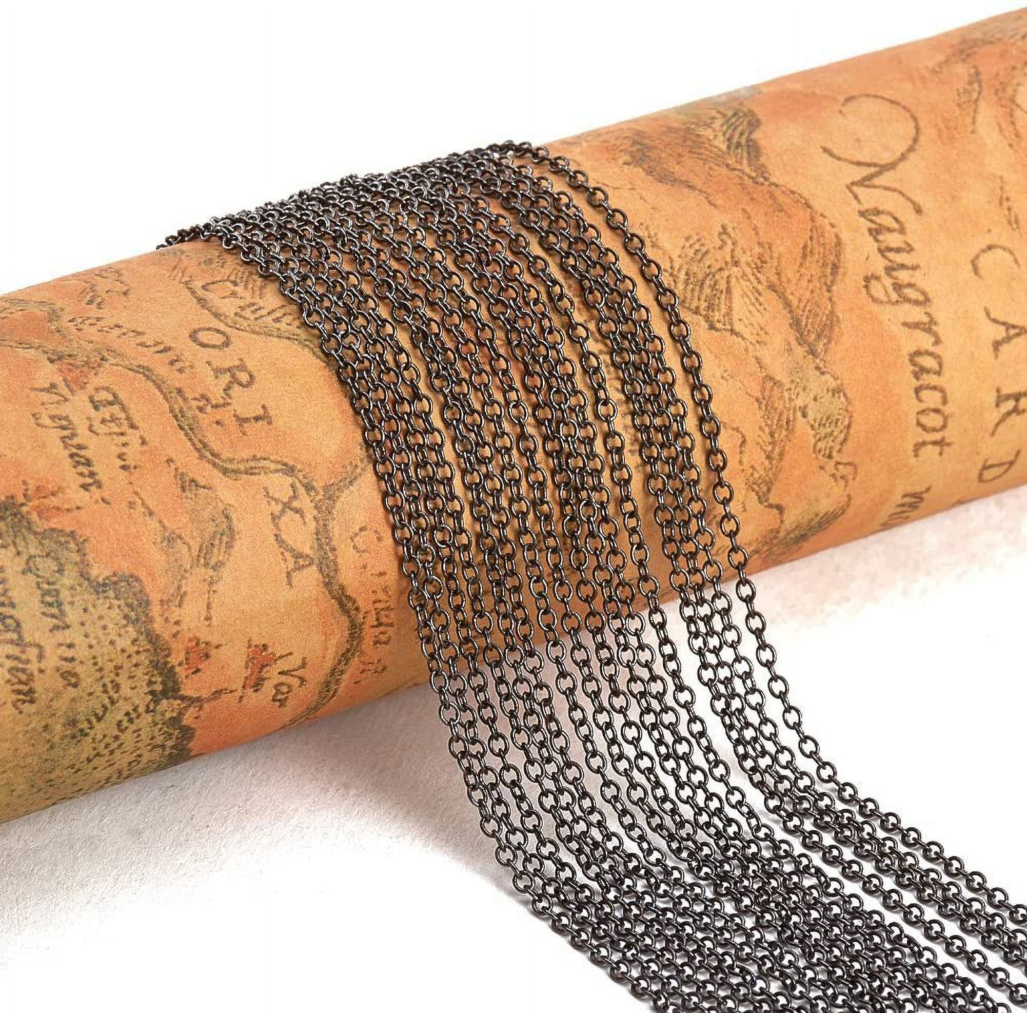 Brass Cable Chains Soldered Nickel Free Long-Lasting Plated Gunmetal ...