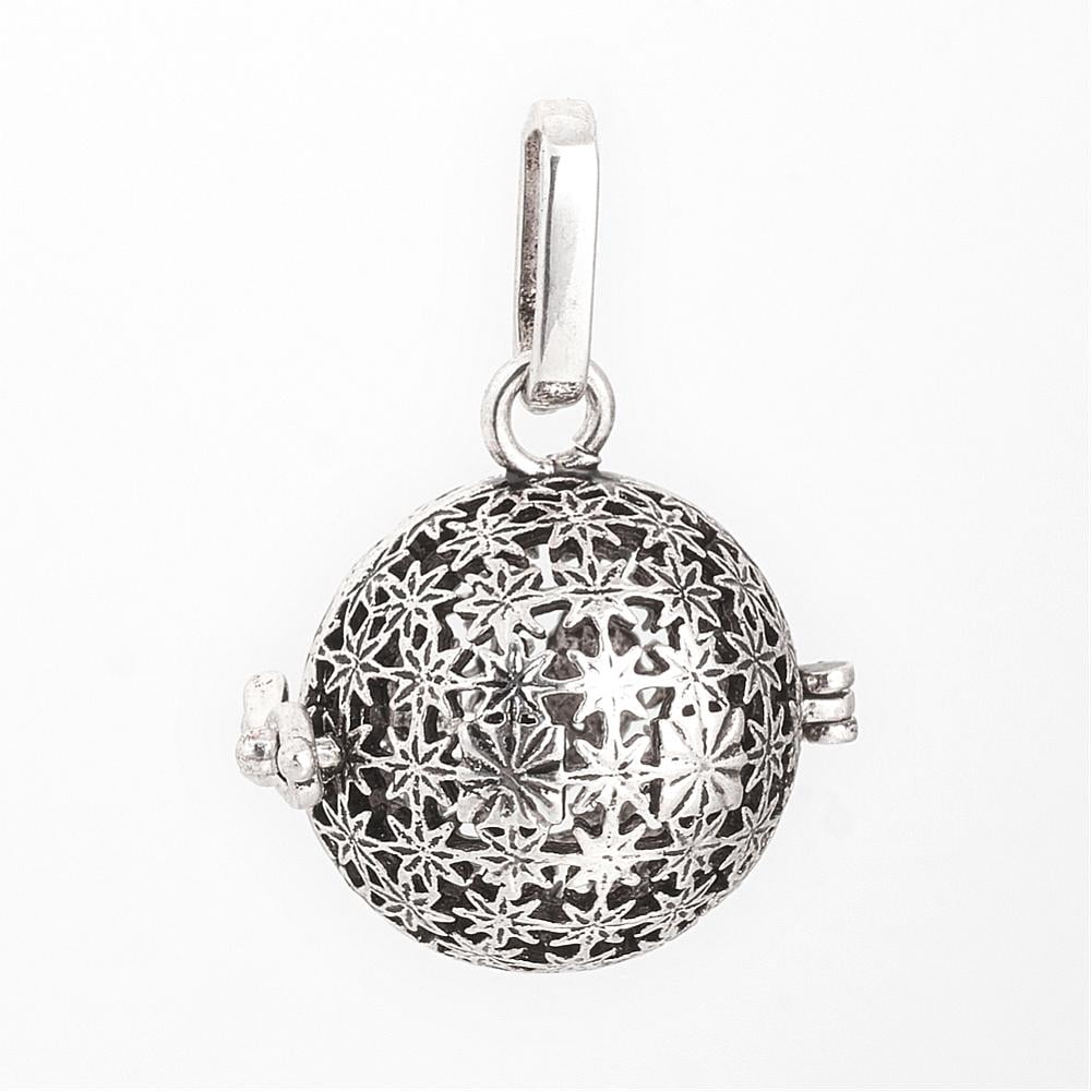 Brass Cage Pendants Nickel Free For Chime Ball Pendant Necklaces Making ...