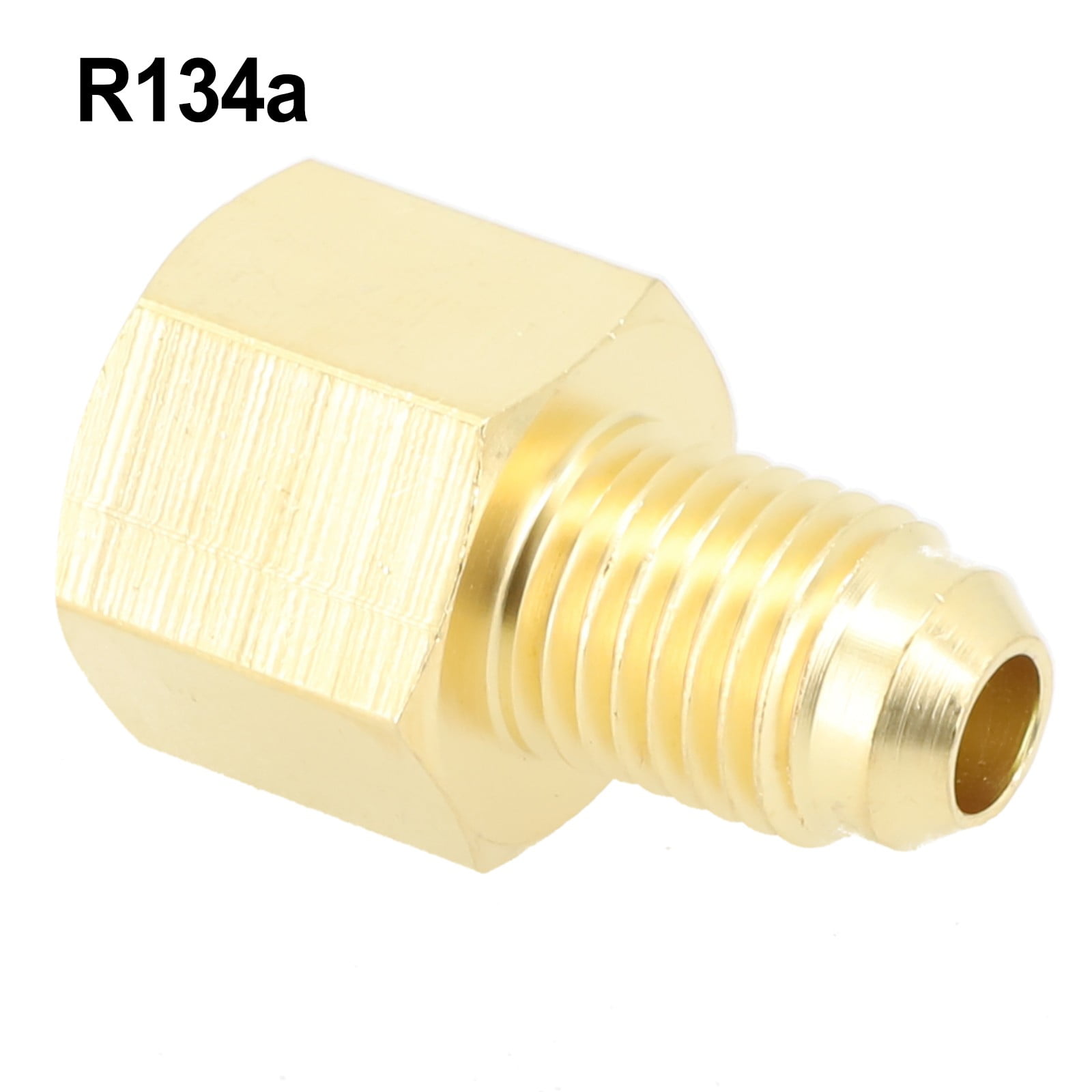 Brass Car Air Conditioner Adapter Quick Coupling 1/2\\\" ACME to 1/4 ...